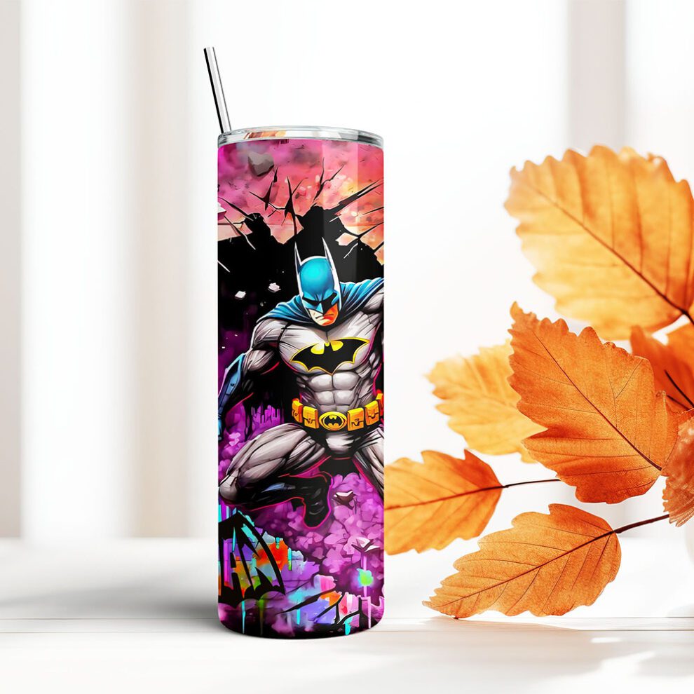 Batman Tumbler wrap for 20oz skinny Tumbler