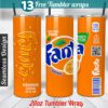 Fanta Tumbler wrap for 20oz skinny Tumbler