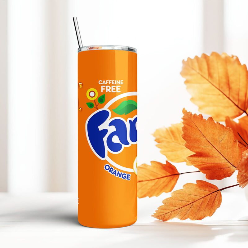 Fanta Tumbler wrap for 20oz skinny Tumbler