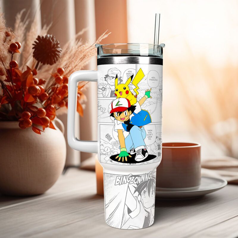 Pokemon Tumbler wrap Cartoon 40 oz Tumbler
